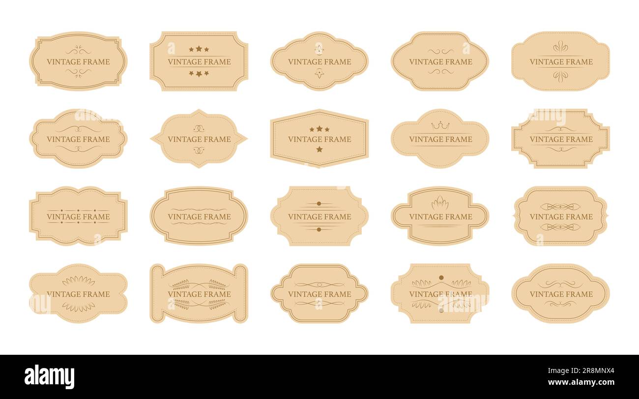 Vintage labels set Stock Vector Image & Art - Alamy