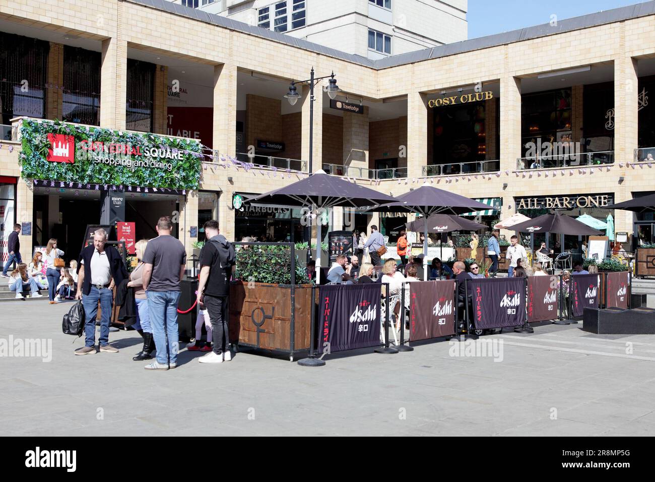 Viewed here on a very warm late April day is Cathedral Square in ...