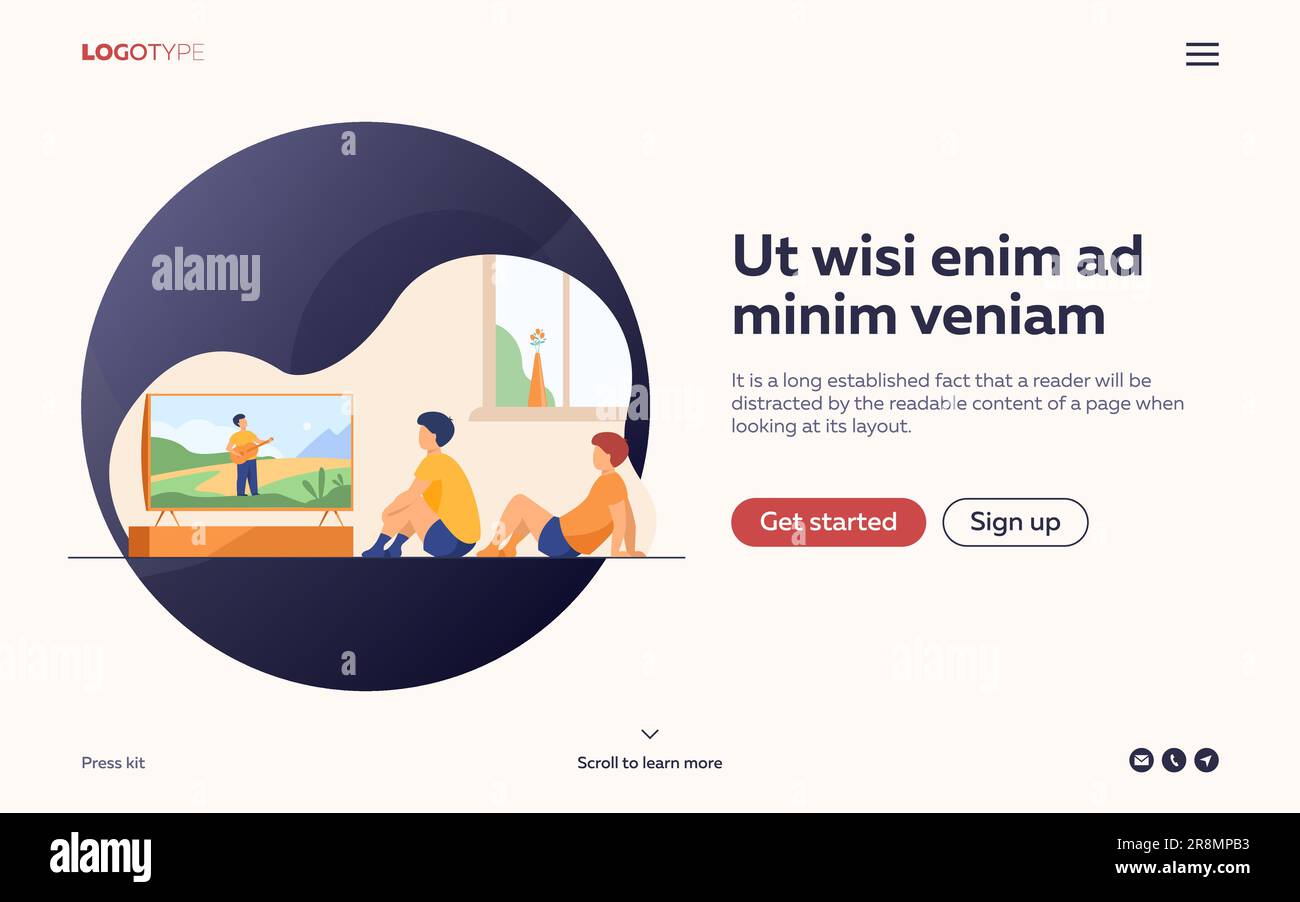 Television screen children Cut Out Stock Images & Pictures - Alamy