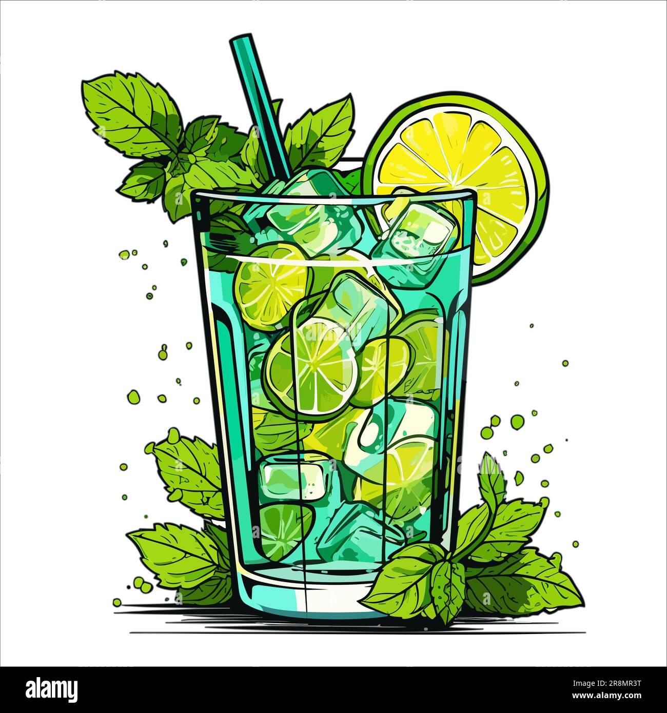 Mojito vector vectors hi-res stock photography and images - Alamy