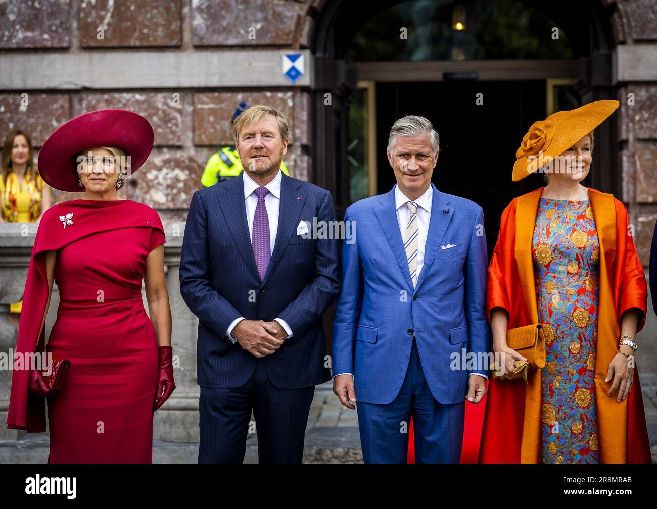 ANTWERP - 22/06/2023, King Willem-Alexander and Queen Maxima and the Belgian King Philippe and ...
