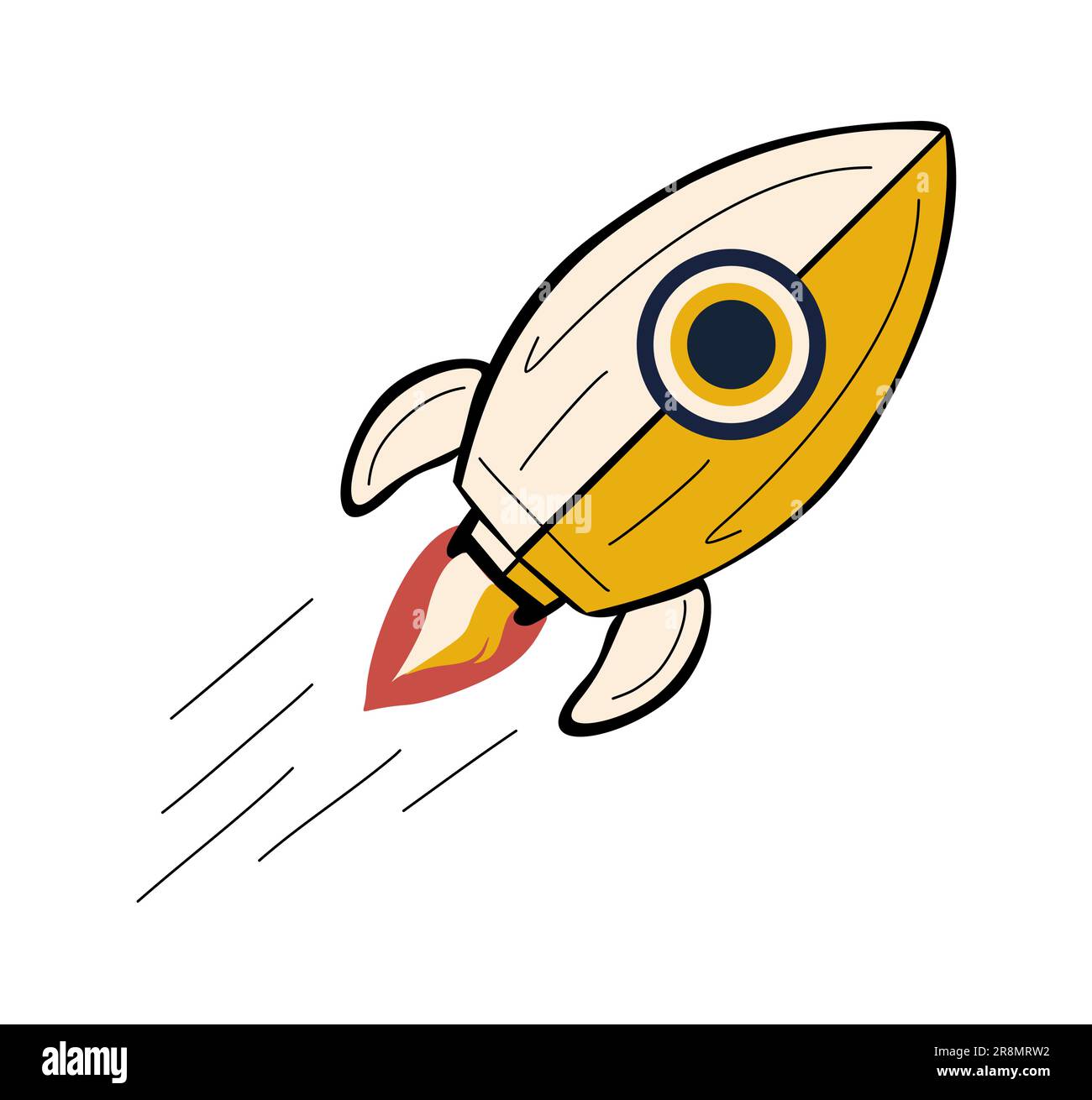Launched spaceship illustration vector hi-res stock photography and ...