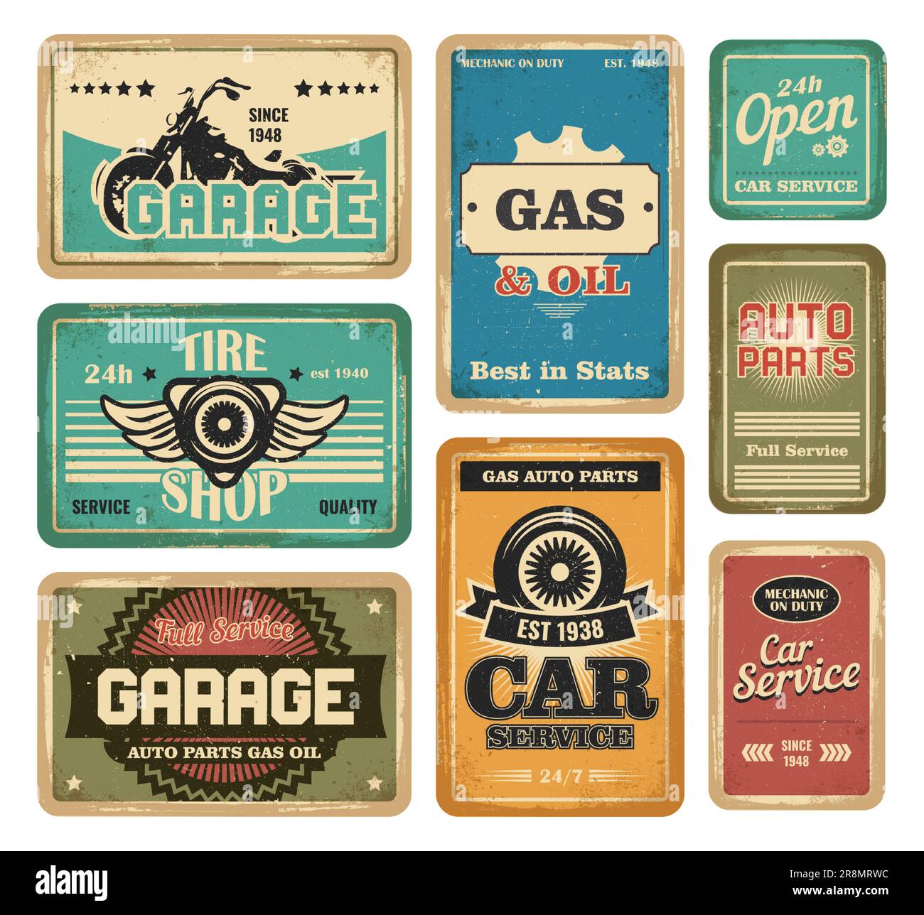 Vintage roadside business Cut Out Stock Images & Pictures - Alamy