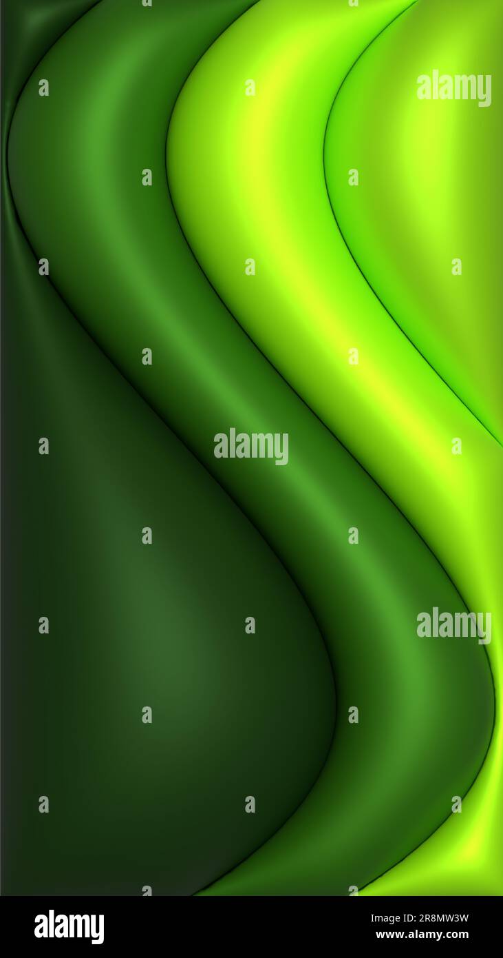 Abstract green background, 3D illustration Stock Photo - Alamy