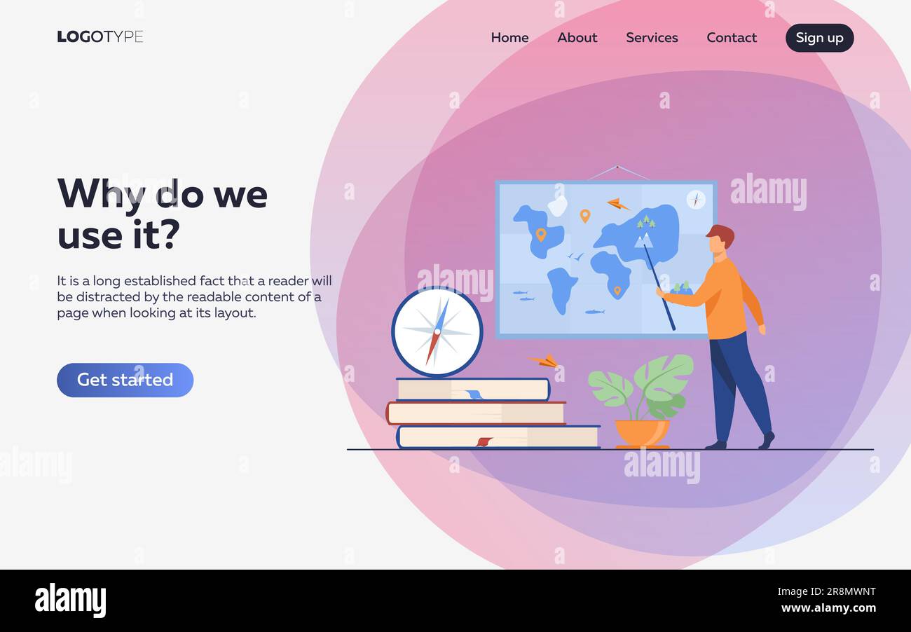 Geography teacher in class Stock Vector Image & Art - Alamy