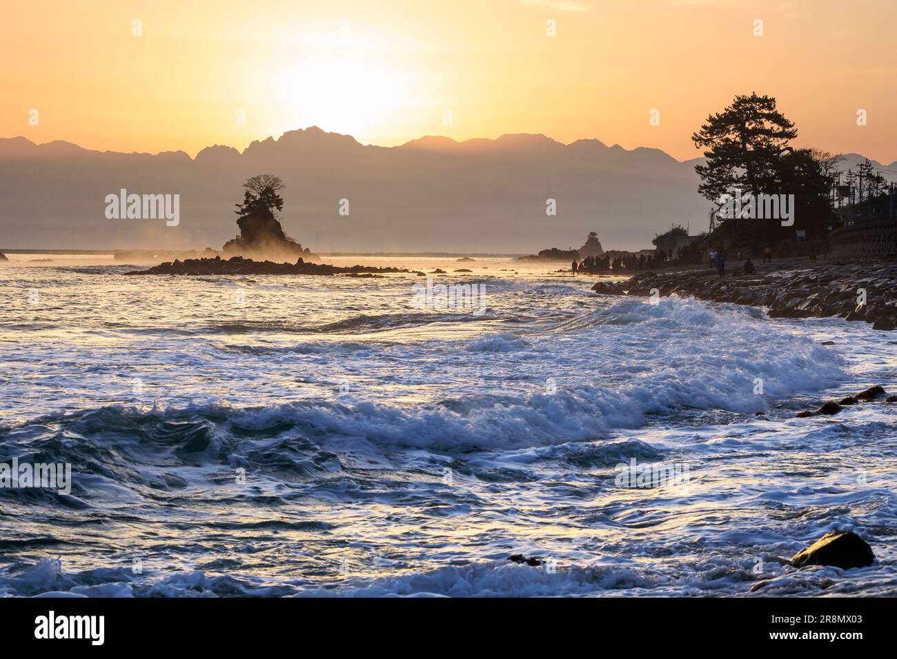 Amaharashi coast sunrise Stock Photo - Alamy
