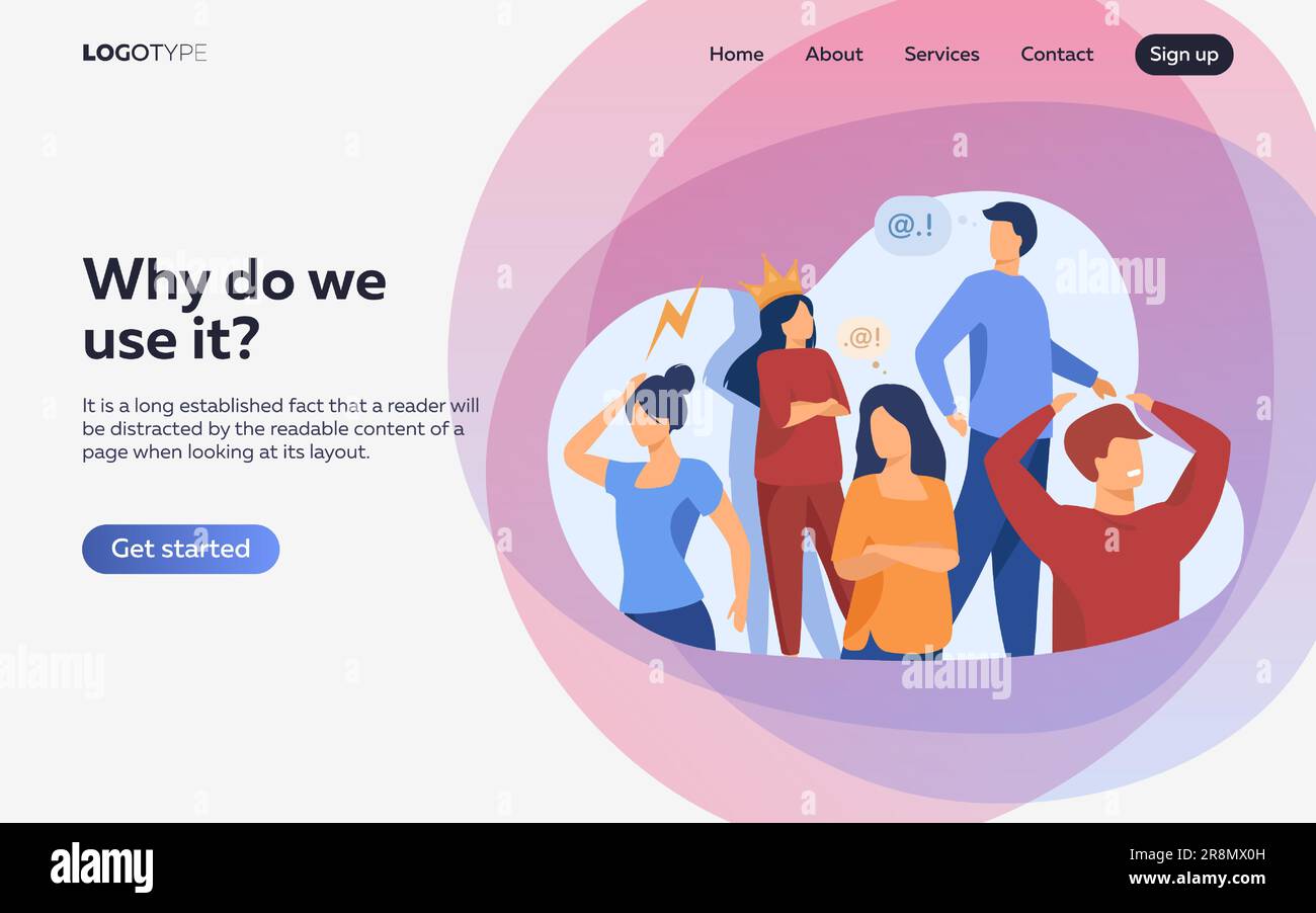 Group of people with problem behavior Stock Vector Image & Art - Alamy