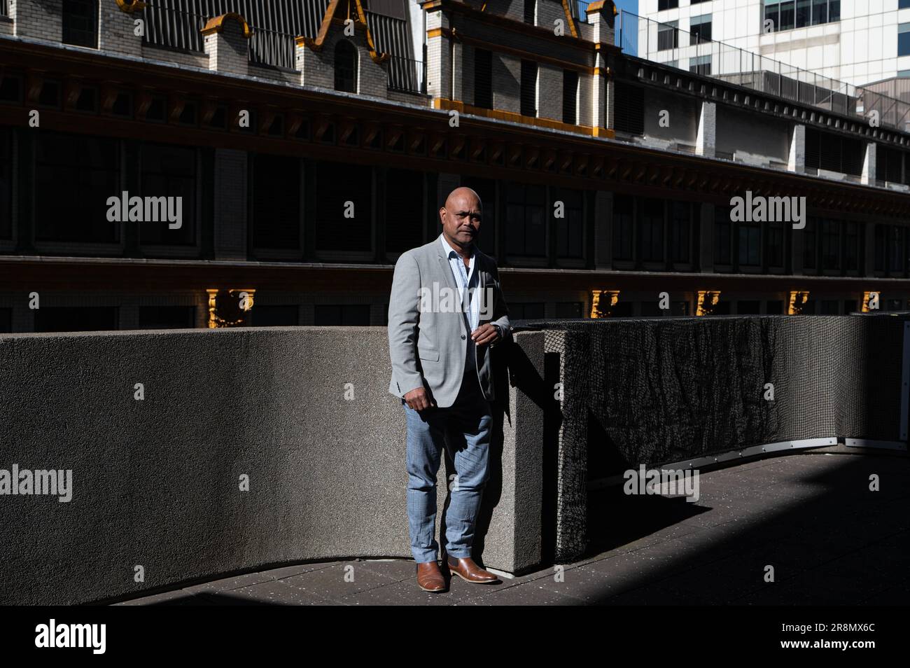 Sydney, Australia. 22nd May, 2023. Anti-slavery advocate Moe Turaga ...