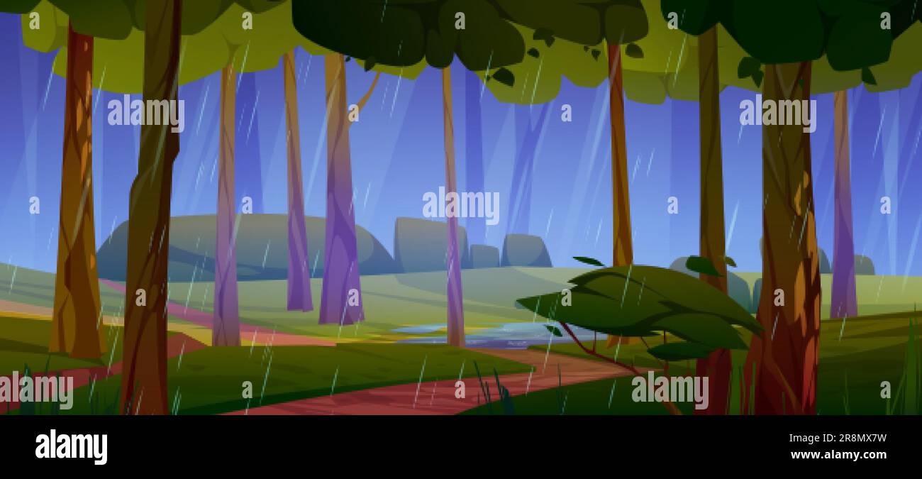 Forestscape Stock Vector Images - Alamy