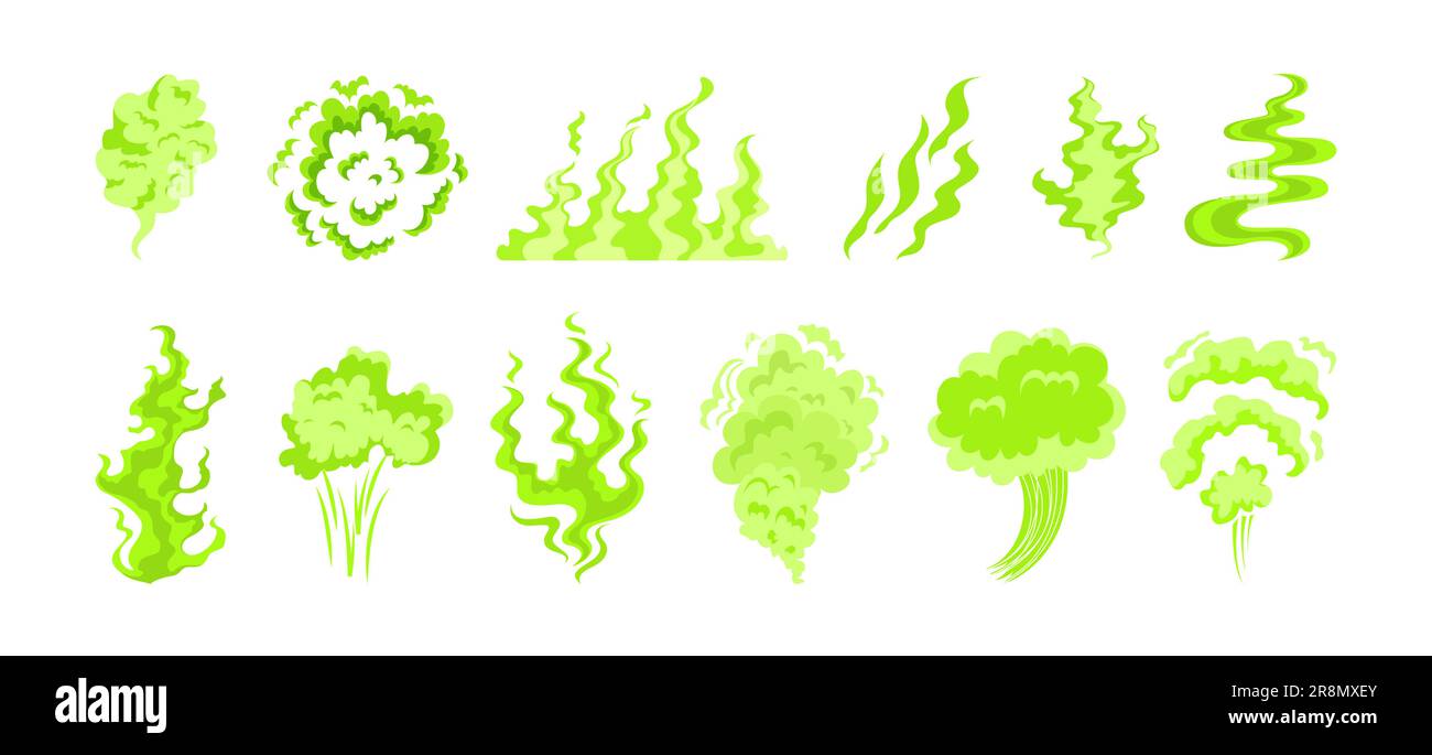 Bad smell cloud green Stock Vector Images - Alamy