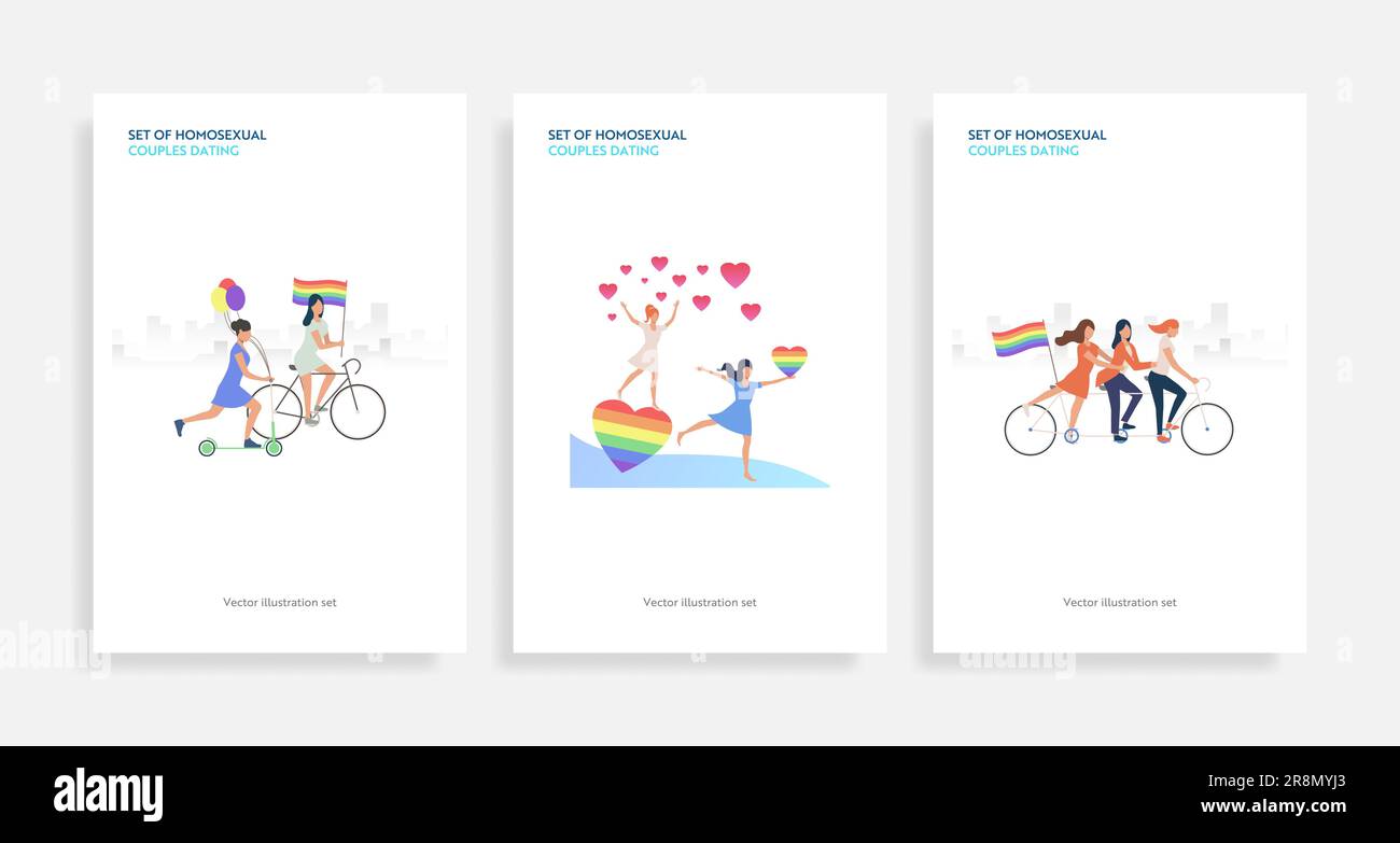 Lgbt couples illustration hi-res stock photography and images - Alamy