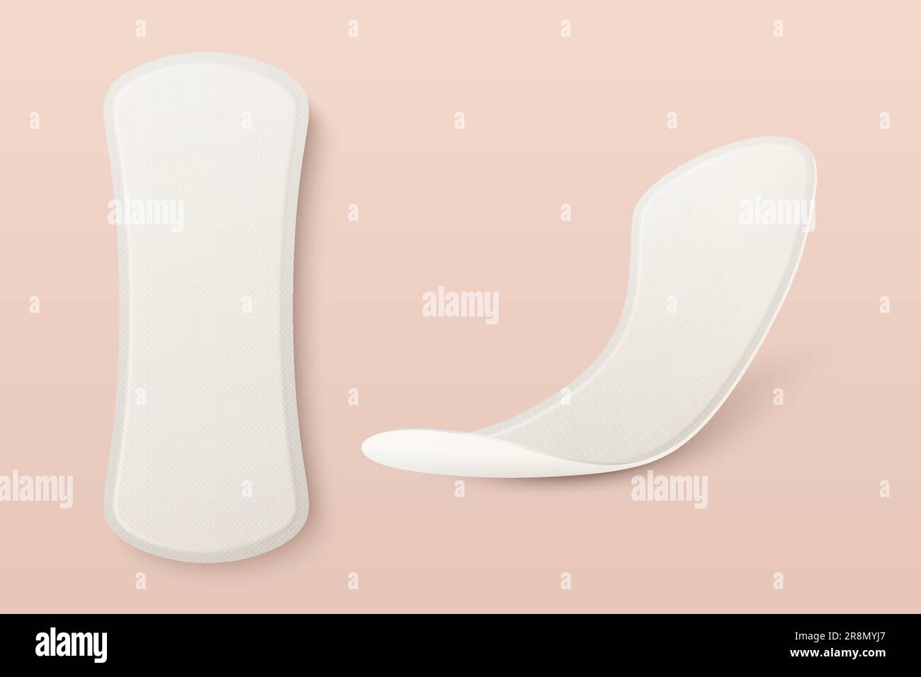 Vector 3d Realistic Whit Menstrual Hygiene Products - Sanitary Daily ...