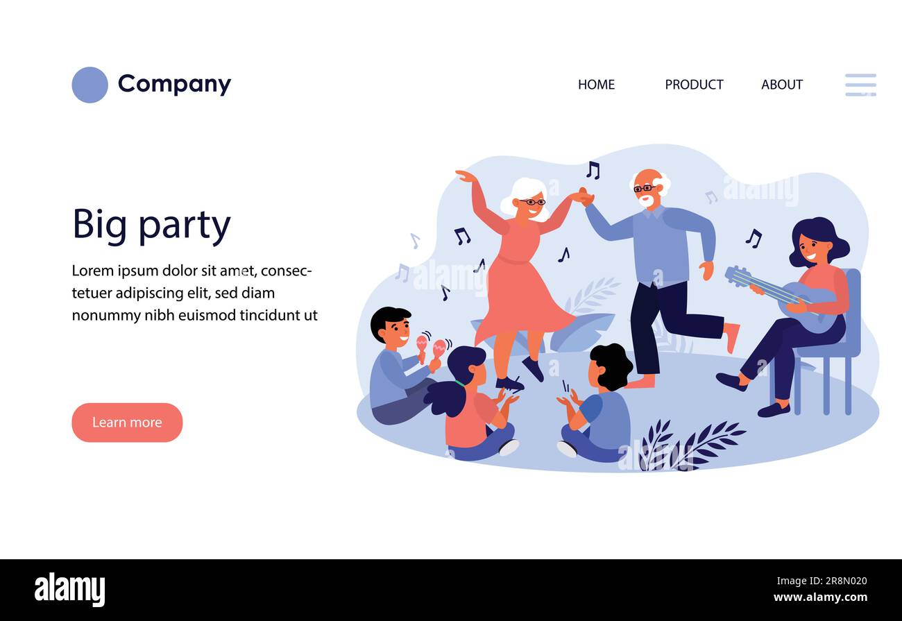 Big family party [Converted] Stock Vector Image & Art - Alamy