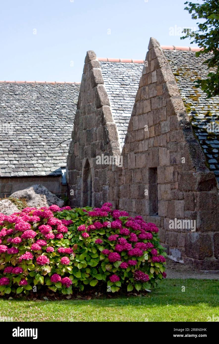 Church in Tregastel Stock Photo - Alamy