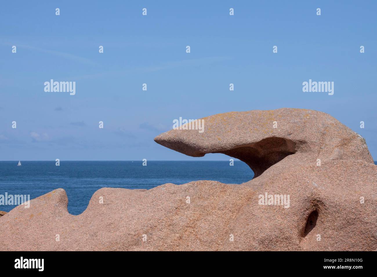Rock formation on the Cote de Granit Rose Stock Photo - Alamy