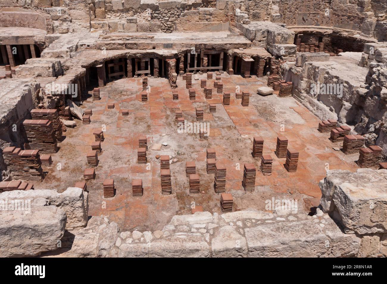 Remains at the ancient city of Kourian near Episkopi Cyprus Stock Photo ...