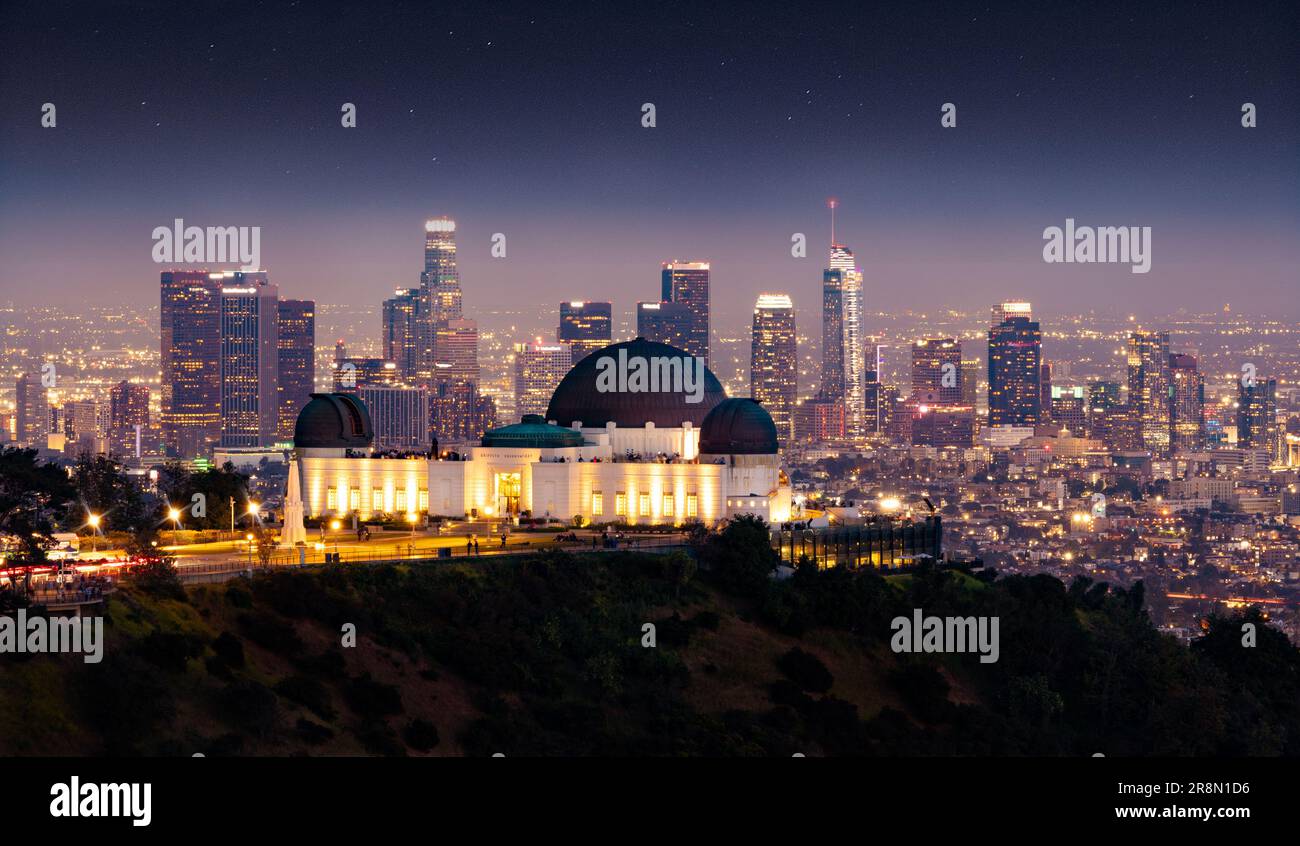 The iconic Griffith Observatory stands proudly amidst the Los Angeles ...