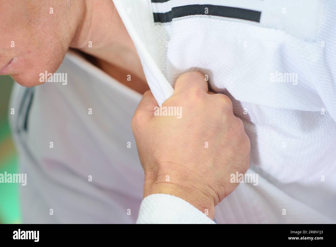 karate fighter with fit strong hand Stock Photo - Alamy