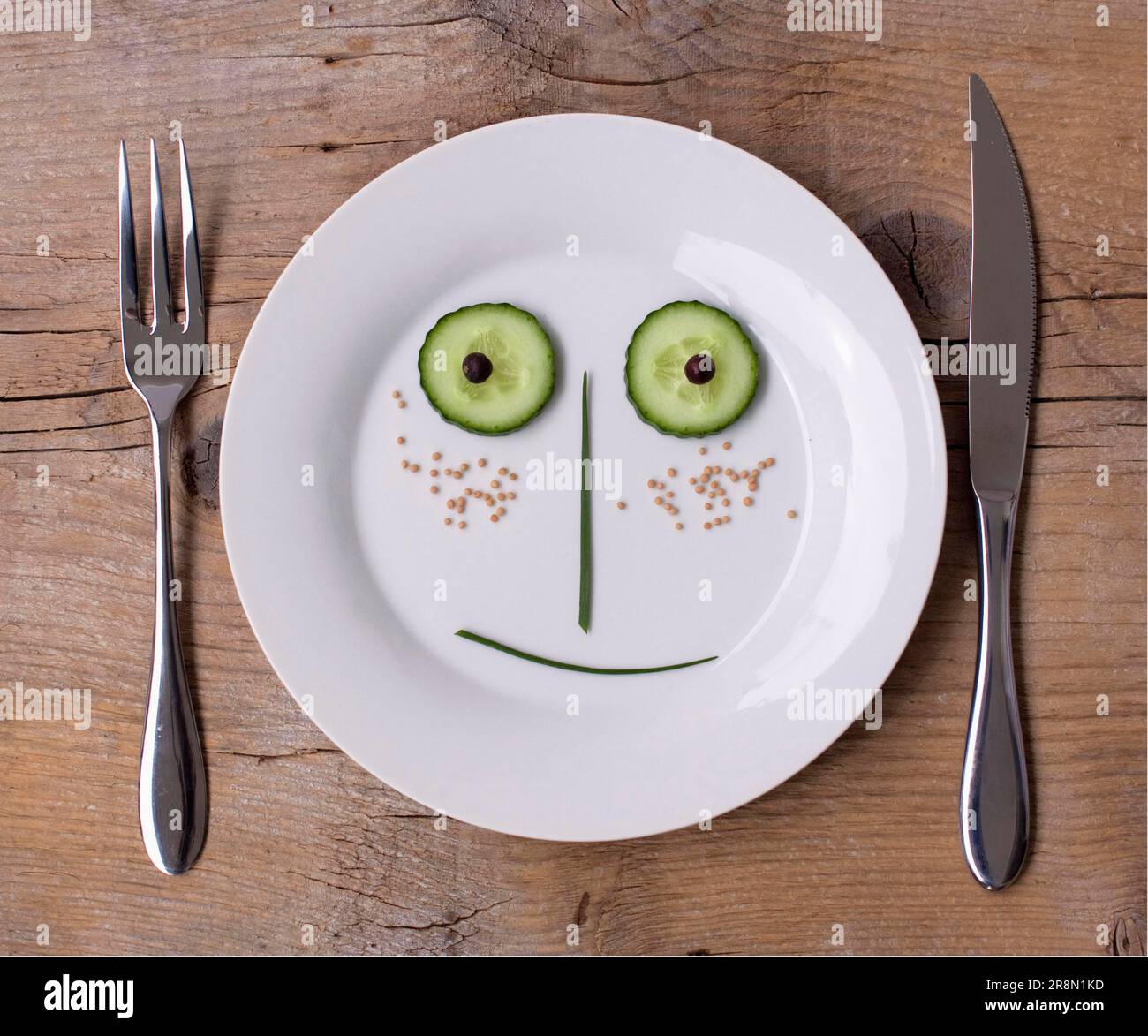 Vegetable face on plate hi-res stock photography and images - Alamy