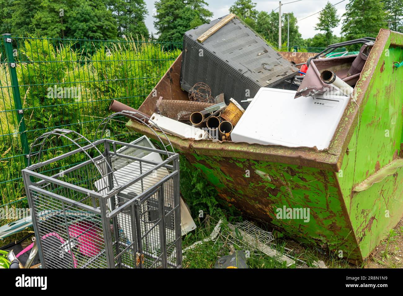 Rusty plastic waste container hi-res stock photography and images - Alamy