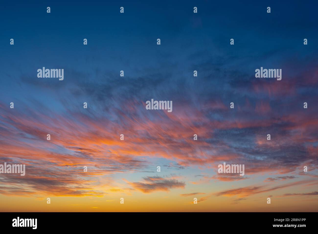 Orange dramatic sunset sky background overlay. Ideal for sky ...