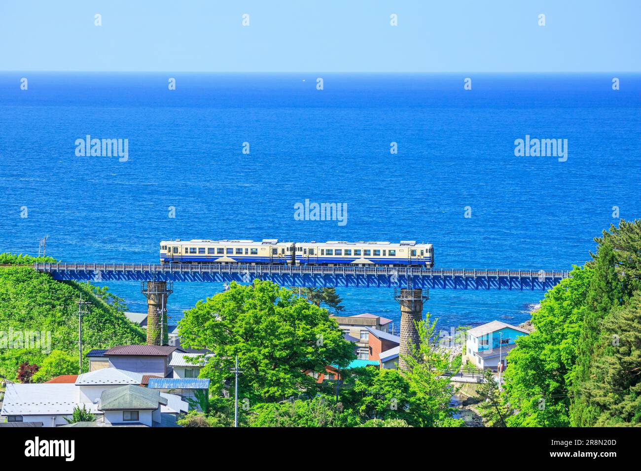 A regular train on the Gono-Line Stock Photo - Alamy