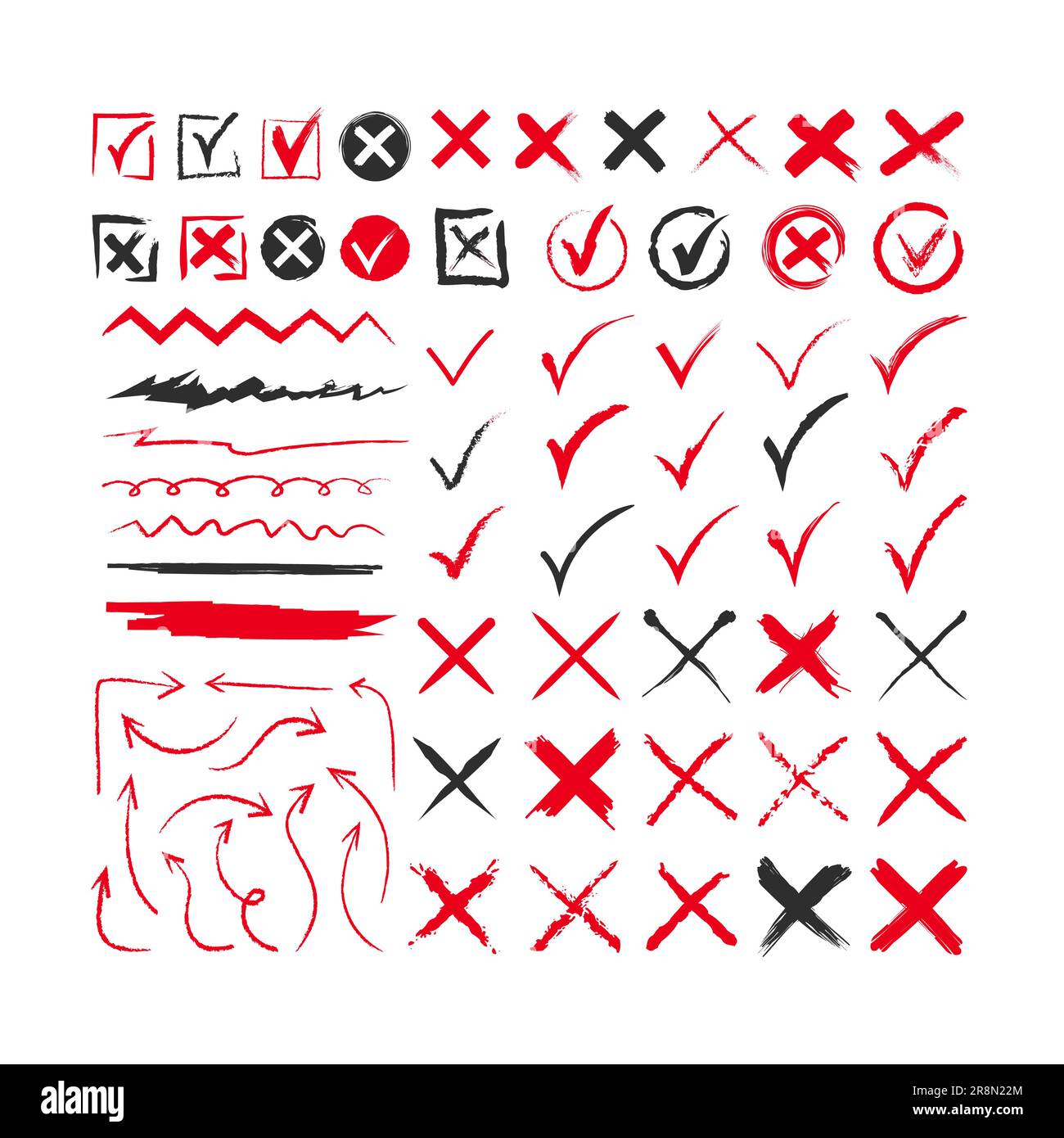 Different chalk marks flat icon collection Stock Vector Image & Art - Alamy