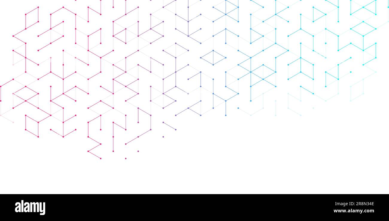 Modern technology vector illustration with square grid. Technology ...