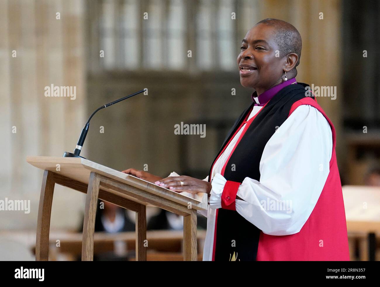 The Rt Revd Rose Hudson-Wilkin, Bishop of Dover, during a service ...