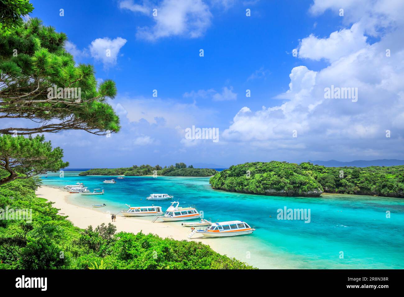 Emerald Green Kabira Bay Stock Photo - Alamy