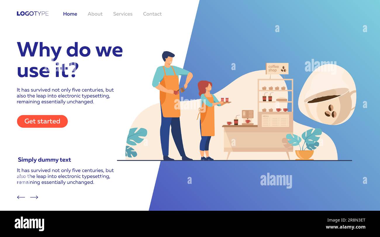 People barista employee coffee Stock Vector Images - Alamy