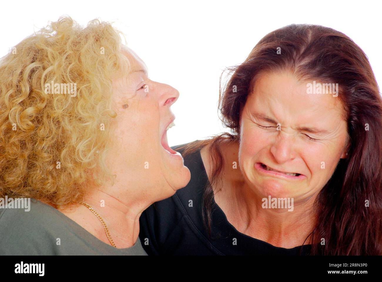 Mother screaming at daughter Stock Photo - Alamy