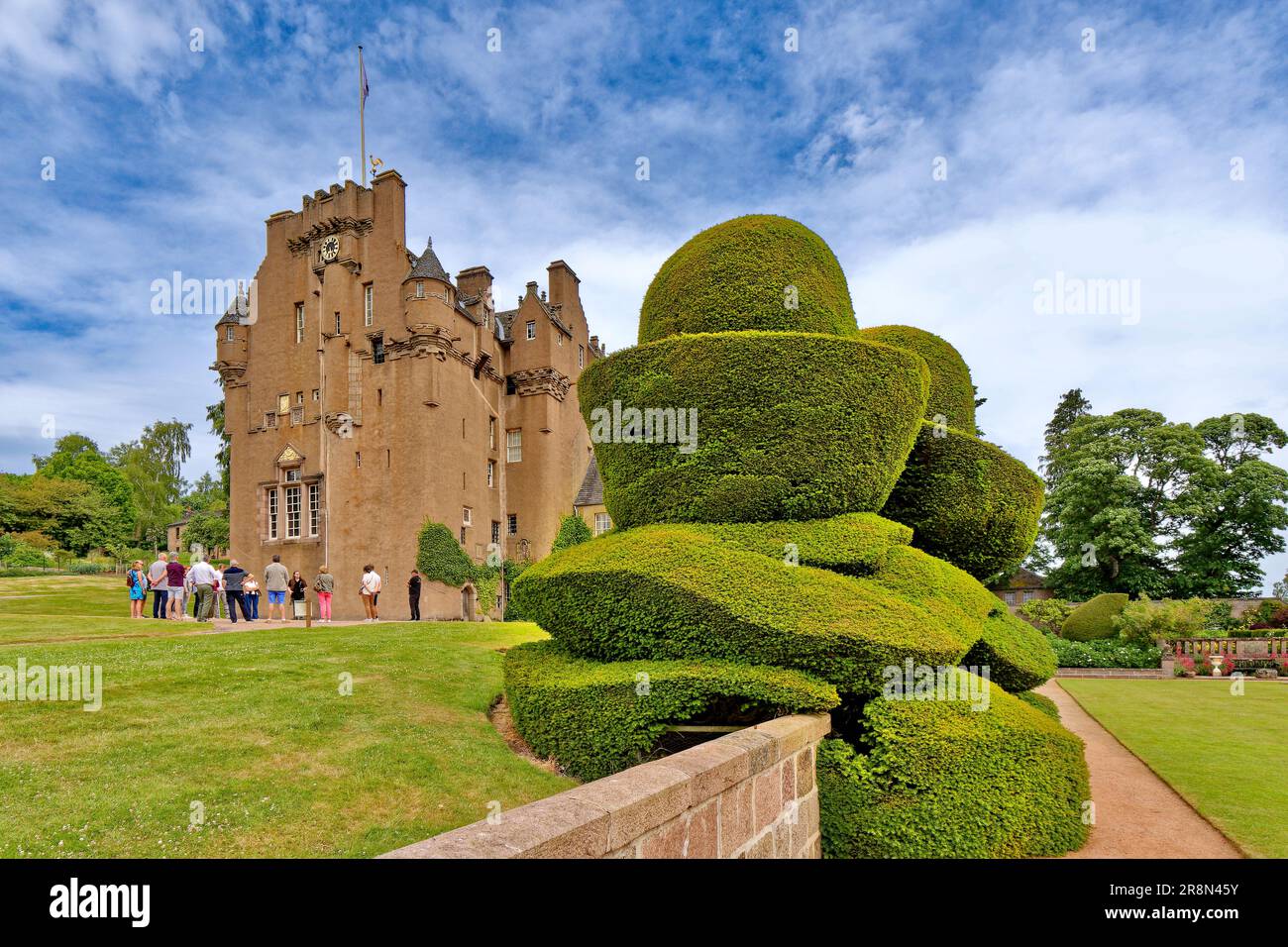Crathes Castle Banchory Aberdeenshire Scotland the topiary yew Taxus ...