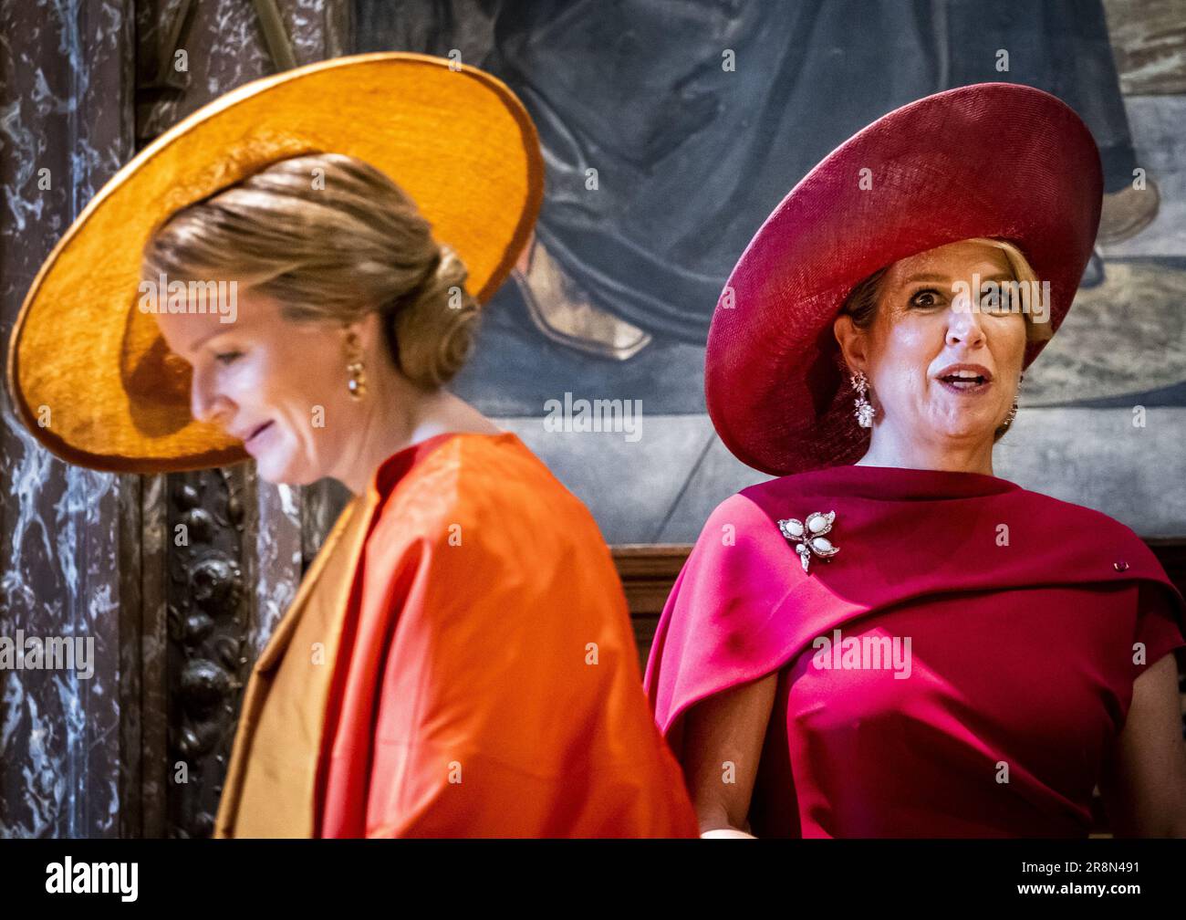 ANTWERP - 22/06/2023, King Willem-Alexander and Queen Maxima and the Belgian King Philippe and ...