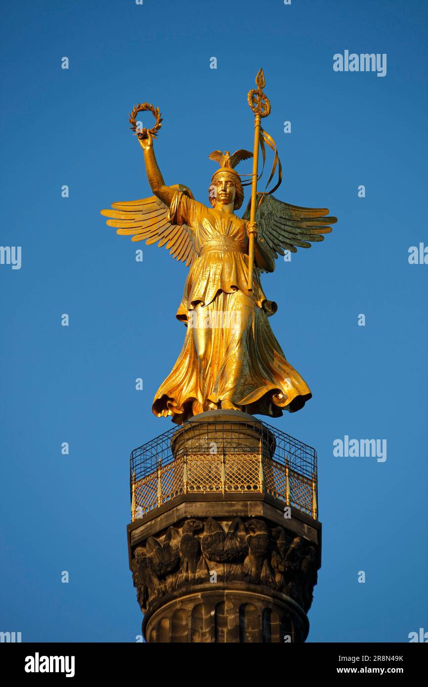 Victory Column, Goldelse, golden goddess of victory Victoria, Berlin ...