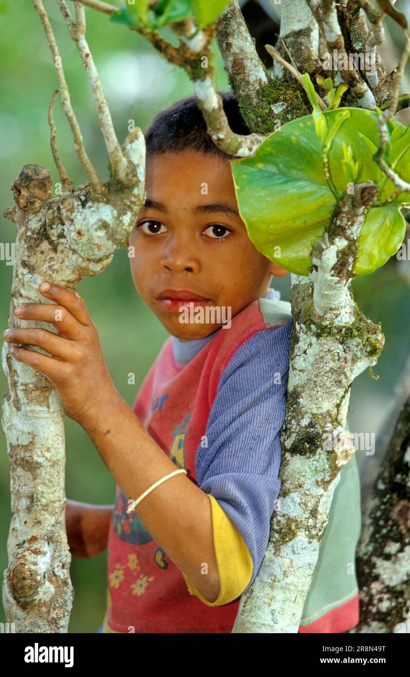 Boy from Madagascar Stock Photo - Alamy
