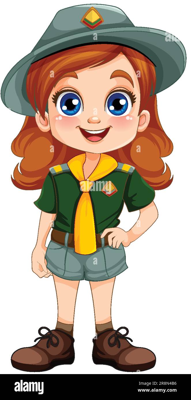 Girl Scout Cartoon at Cory Tack blog