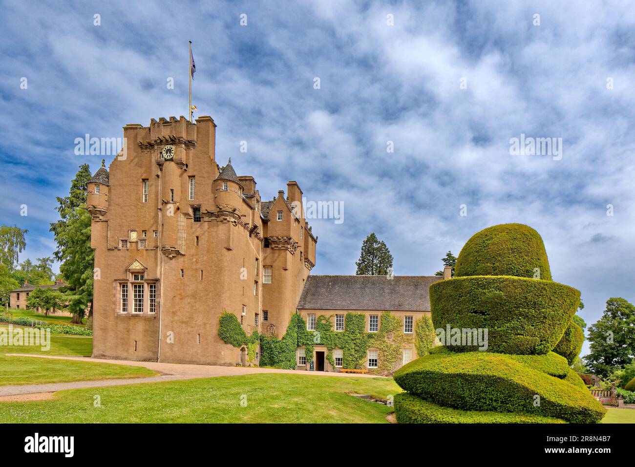 Crathes Castle Banchory Aberdeenshire Scotland the very large topiary ...