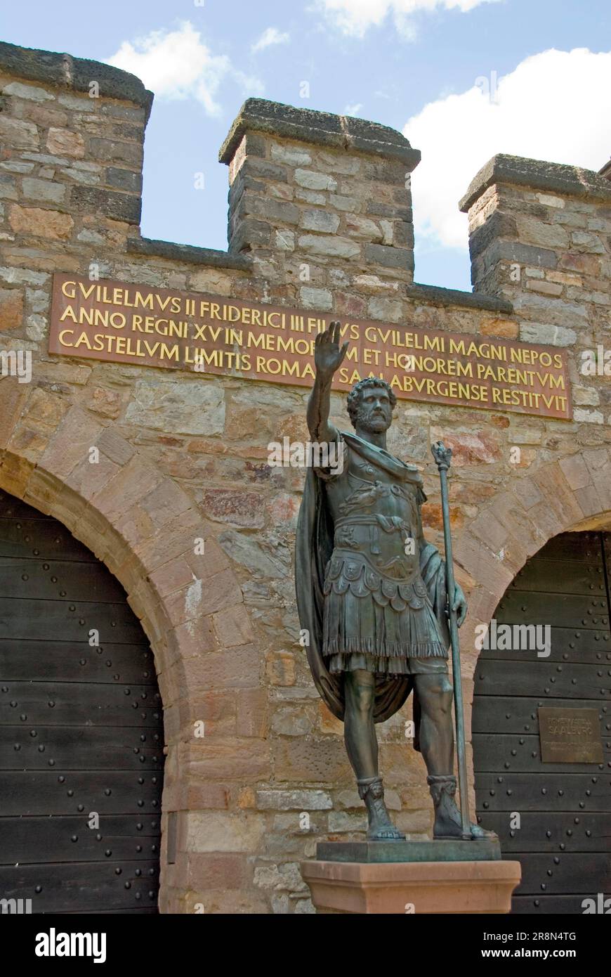 Statue of Emperor Augustus, Roman fort, Limes fort, Limes, Roman fort ...
