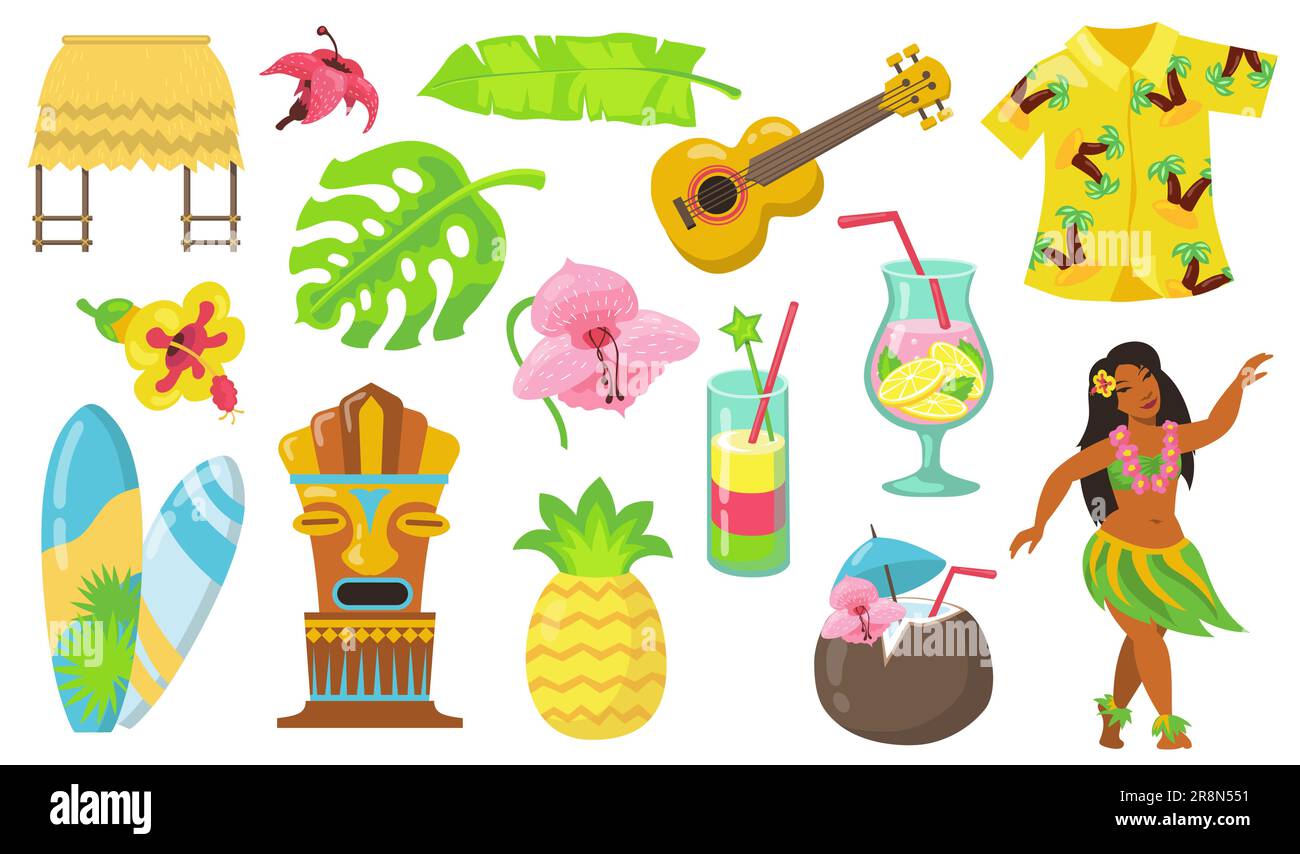 Hawaiian symbols Stock Vector Images - Alamy