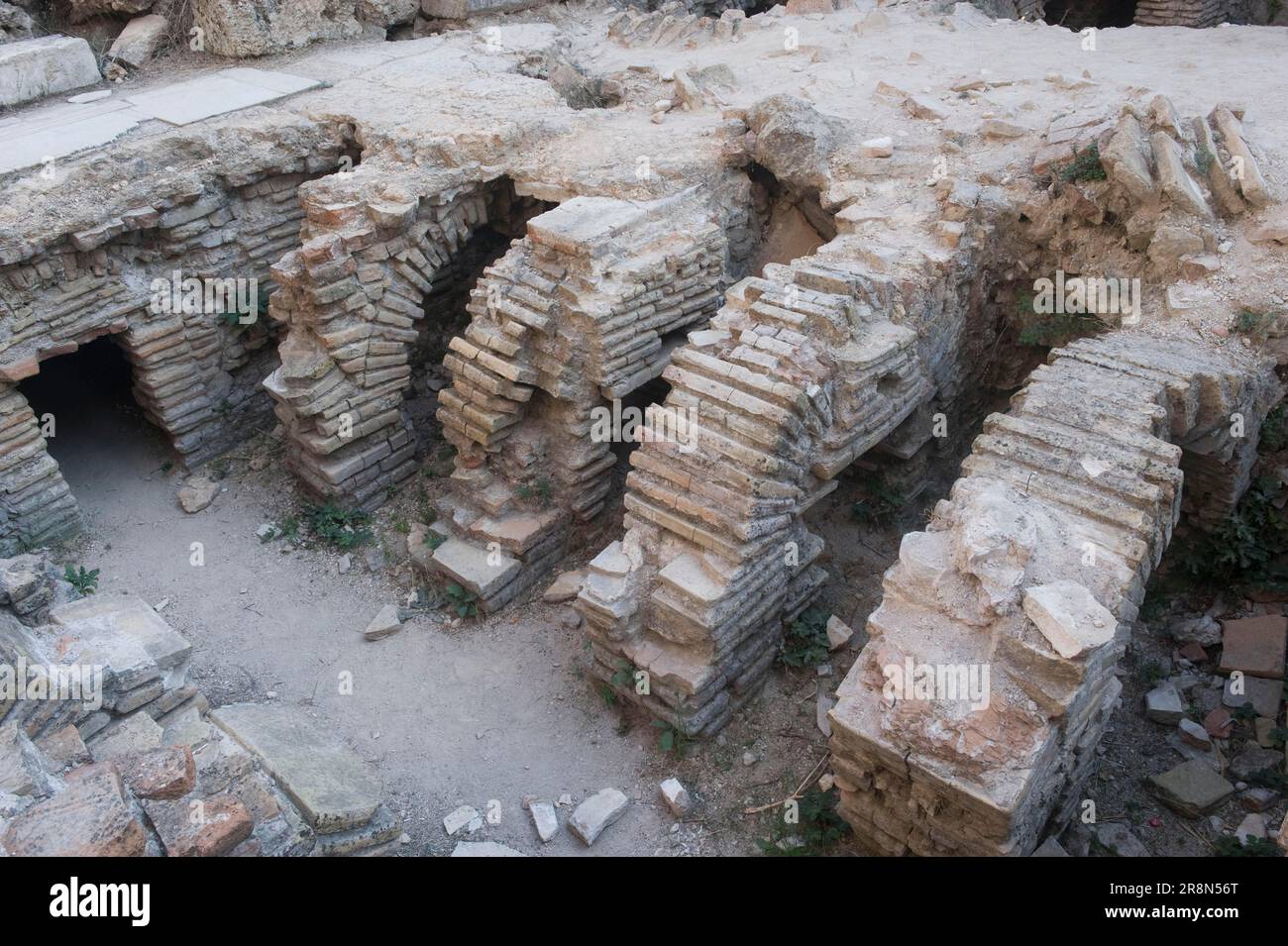 Roman Baths, Perge, Turkey Stock Photo - Alamy