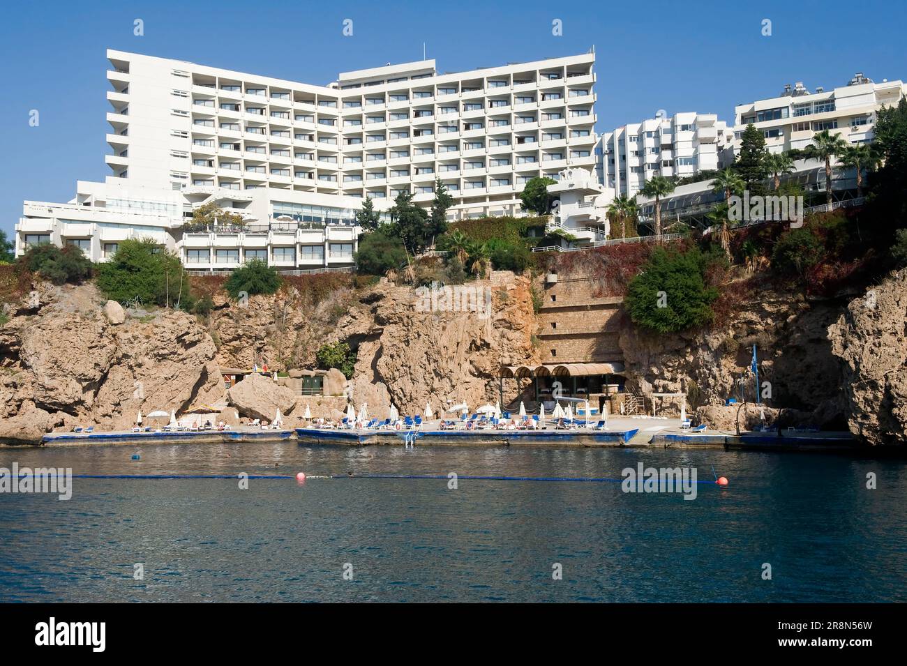 High-rise building, bathing bay, Antalya, Turkey Stock Photo - Alamy