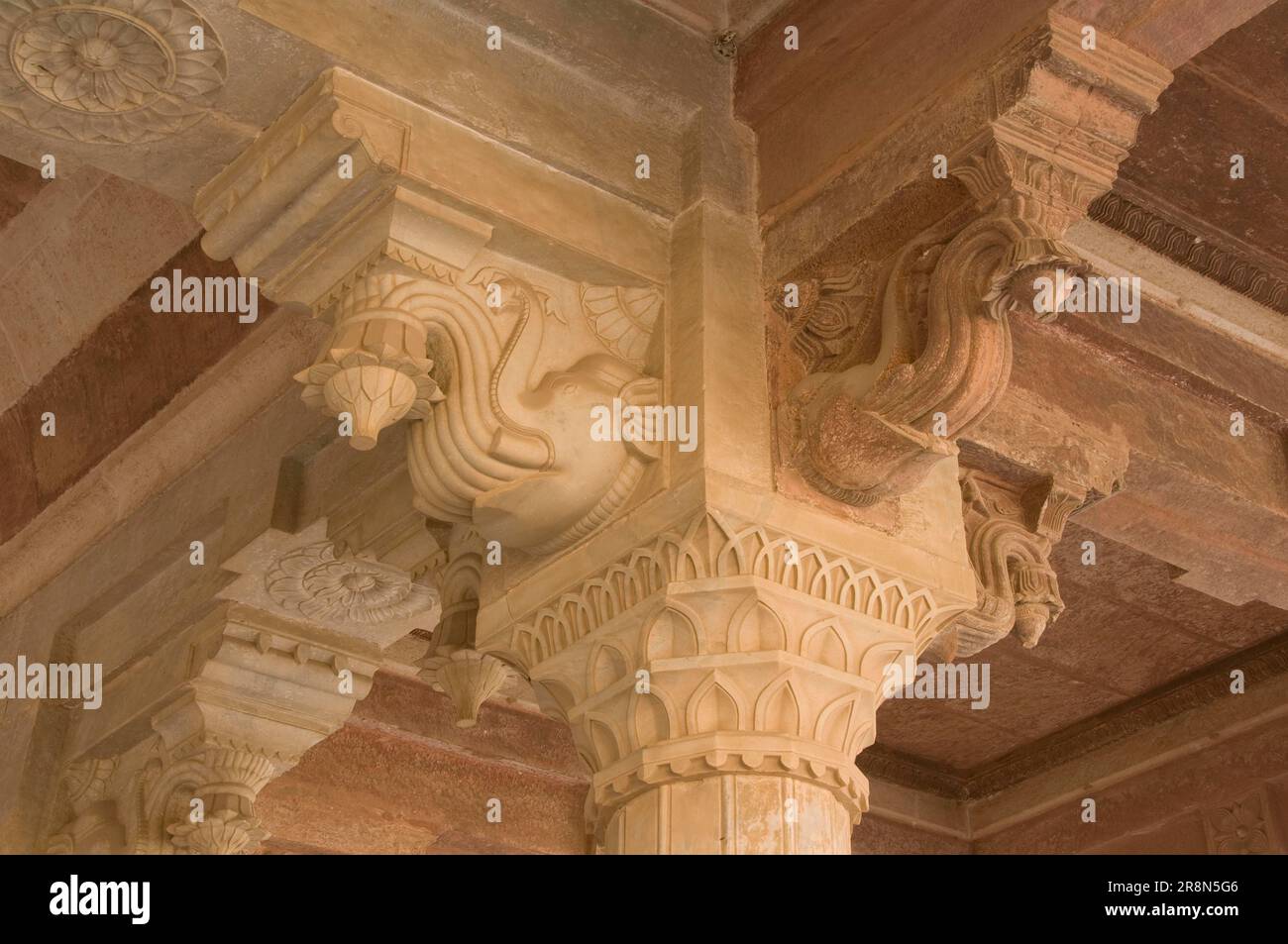 Pillar of the Diwan-i-Aam, Amber Fort, Jaipur, Rajasthan, India, Public ...