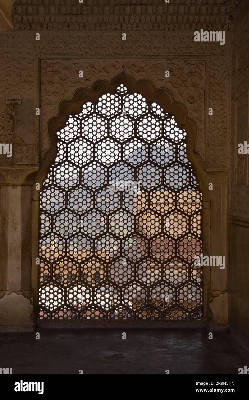 Interior amber fort jaipur rajasthan hi-res stock photography and ...