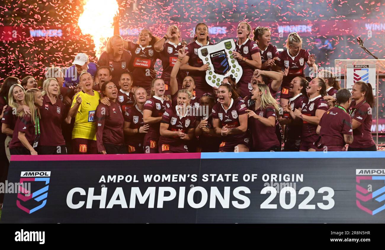 Townsville, Australia. 22nd June, 2023. Qld Maroons are the champions ...