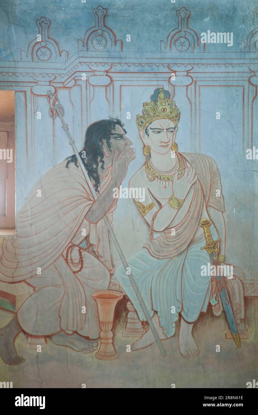 Mural by the Japanese artist Kosetsu Nosu, Mulagandha Kuti Vihara ...