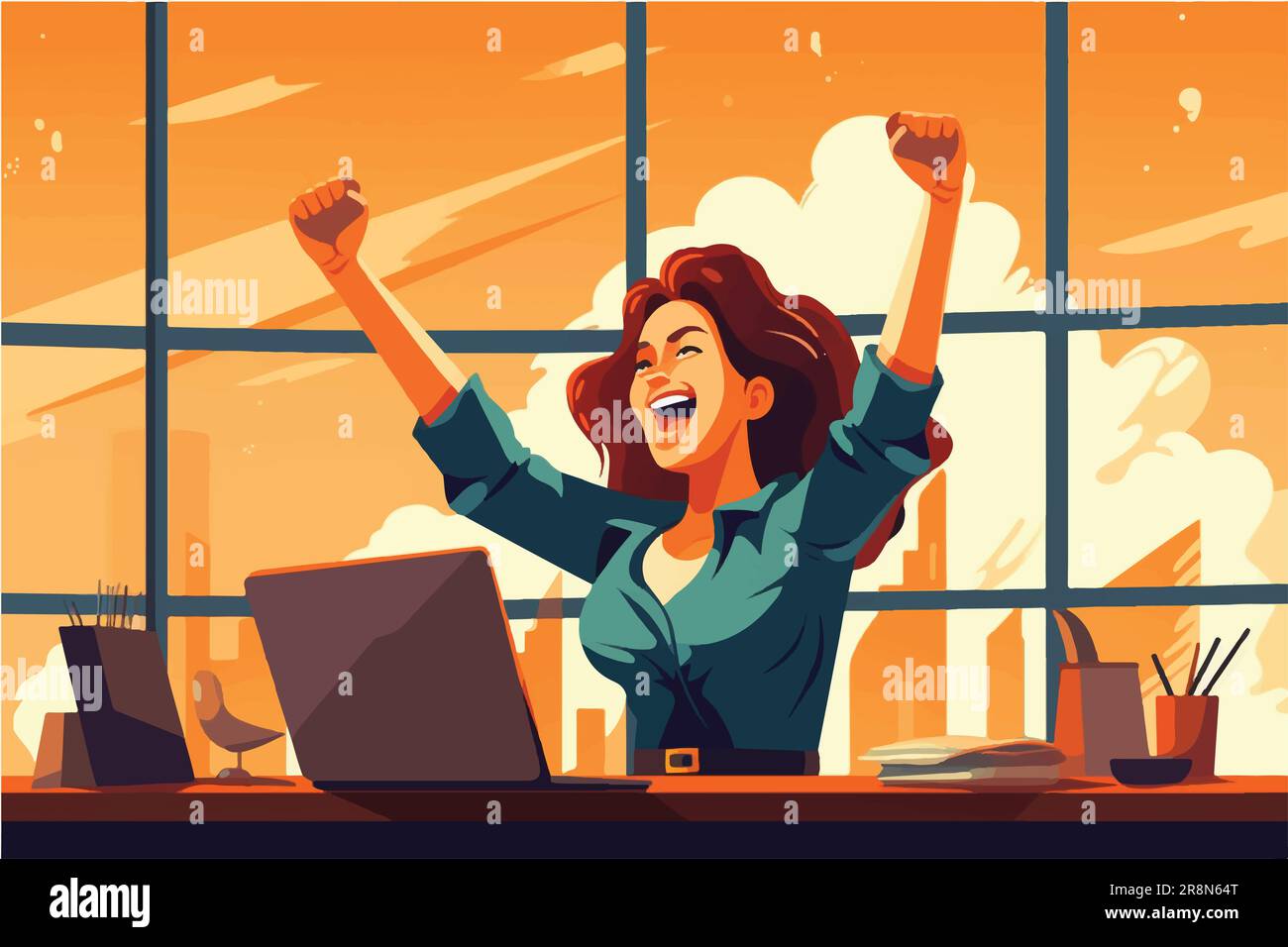 Dedication to very hard work Stock Vector Images - Alamy