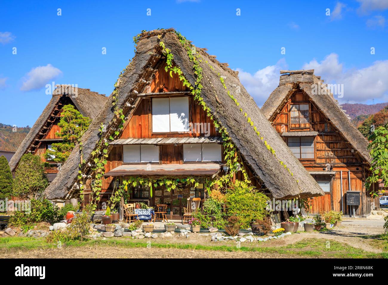 Village of the houses with steep rafter roof gassho village hi-res ...