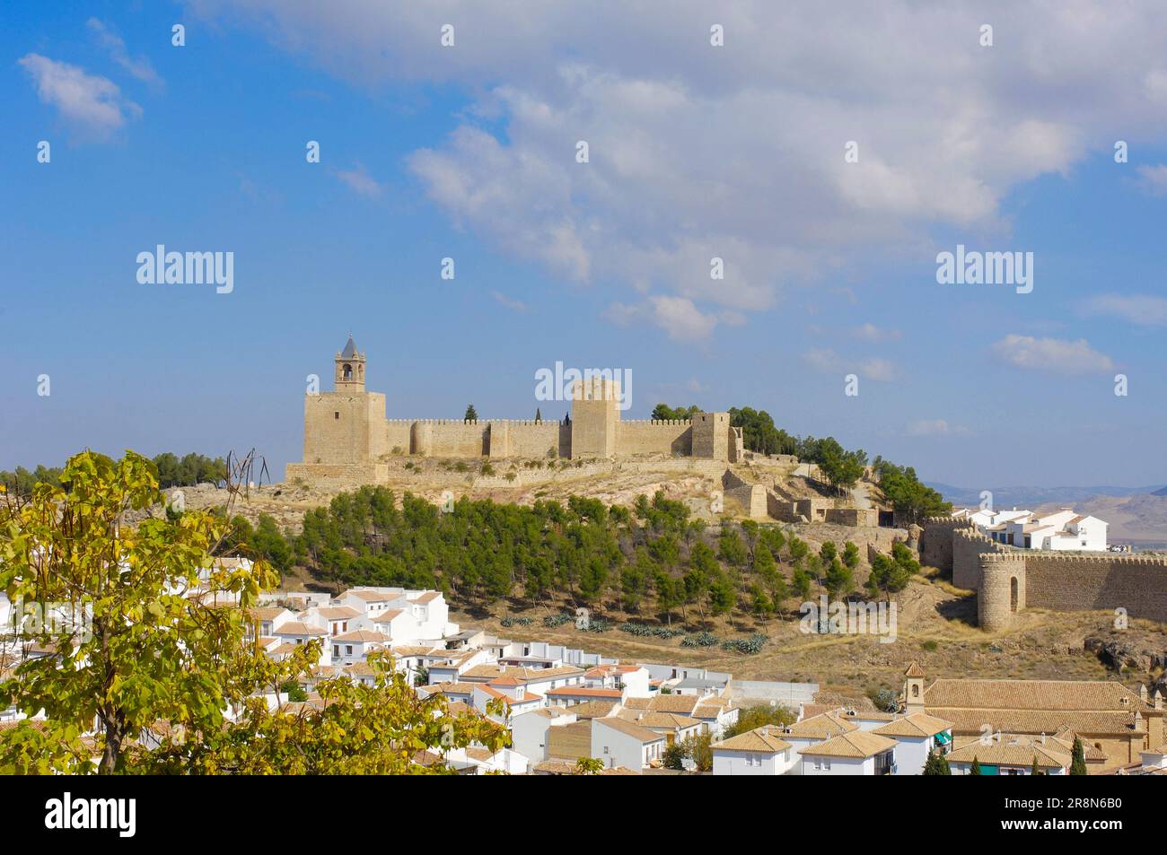Castillo Arabe castle ruins, Antequera, Malaga province, Andalusia ...