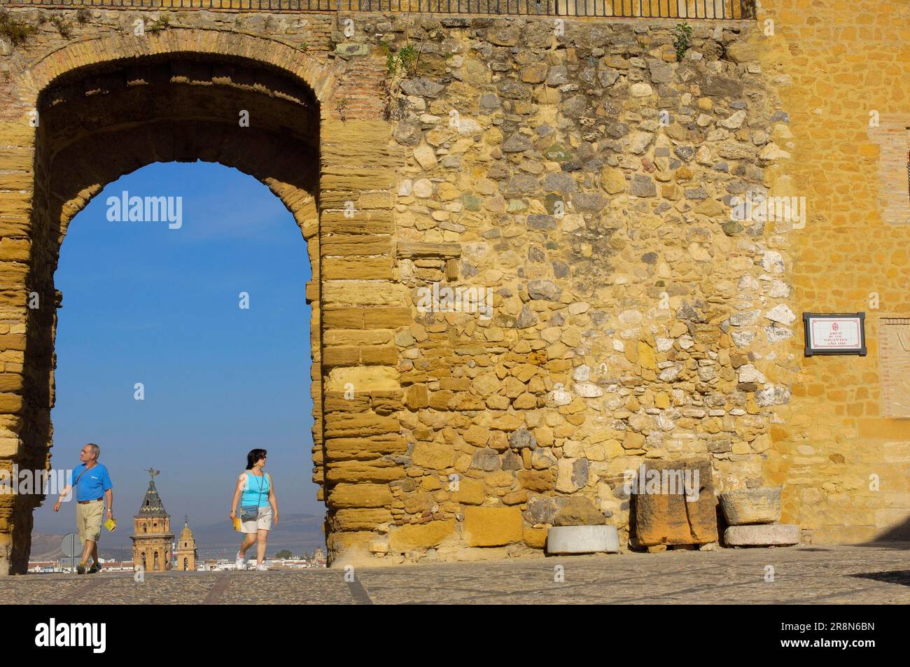 Arco del Gigante, Castillo Arabe castle ruins, Antequera, Malaga ...